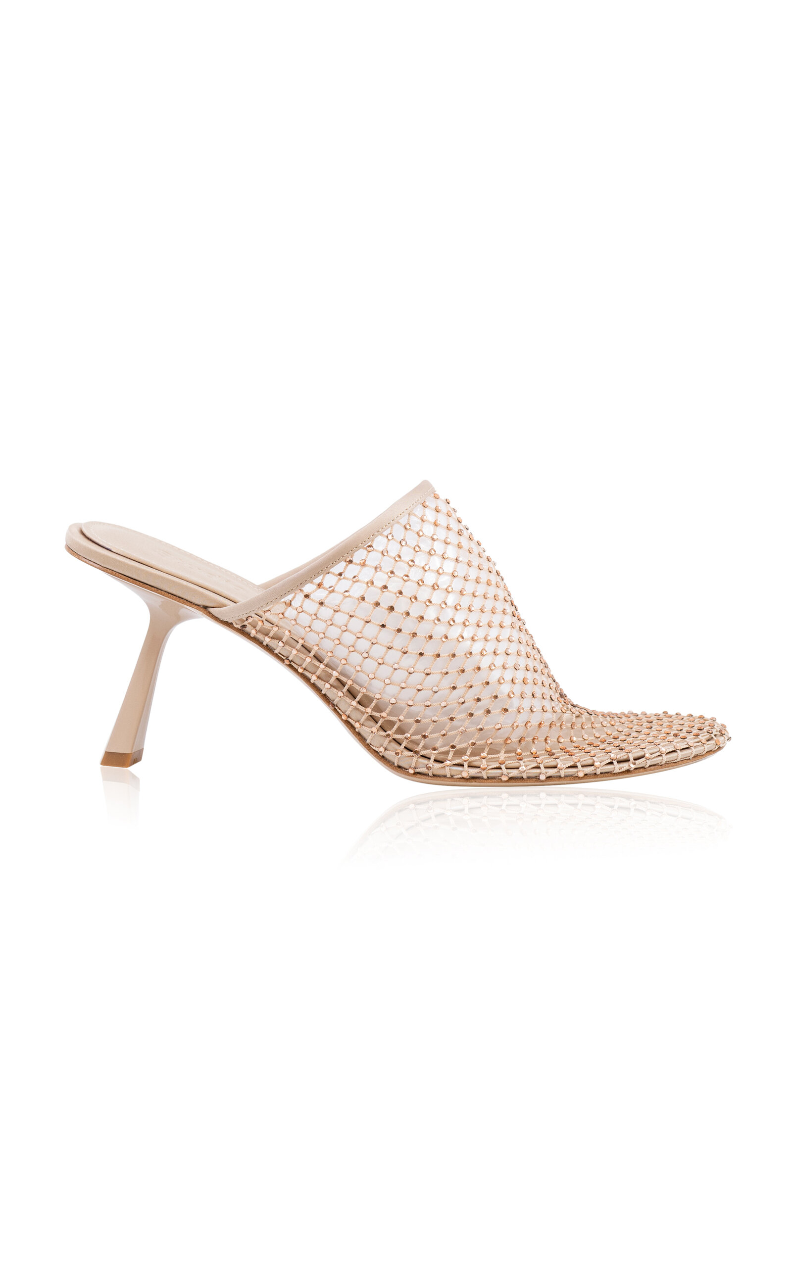 Studio Amelia 80mm Dolly Mesh Mules In Nude | ModeSens