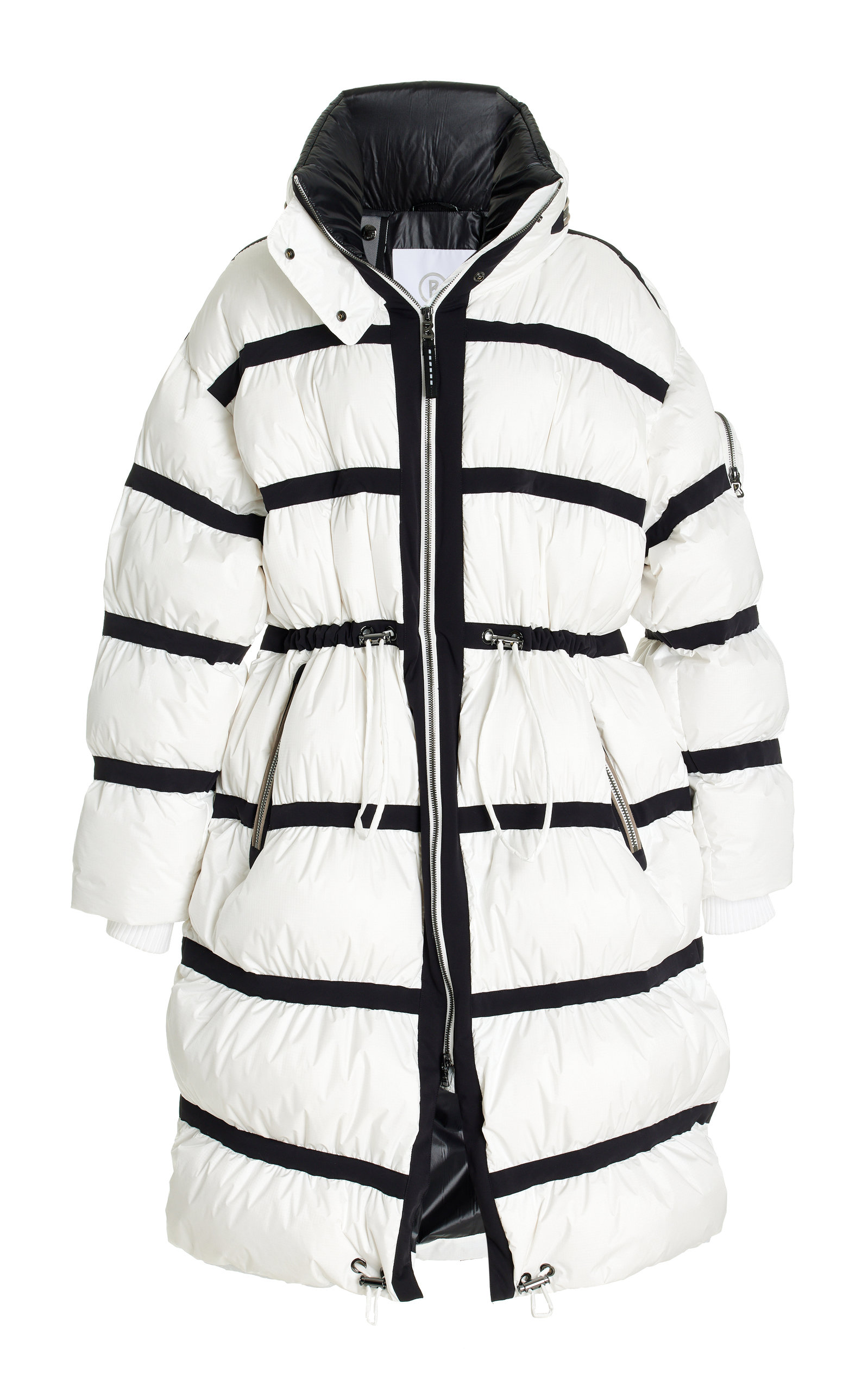 Bogner Women's Maxi Long Hooded Down Coat In Black,white | ModeSens
