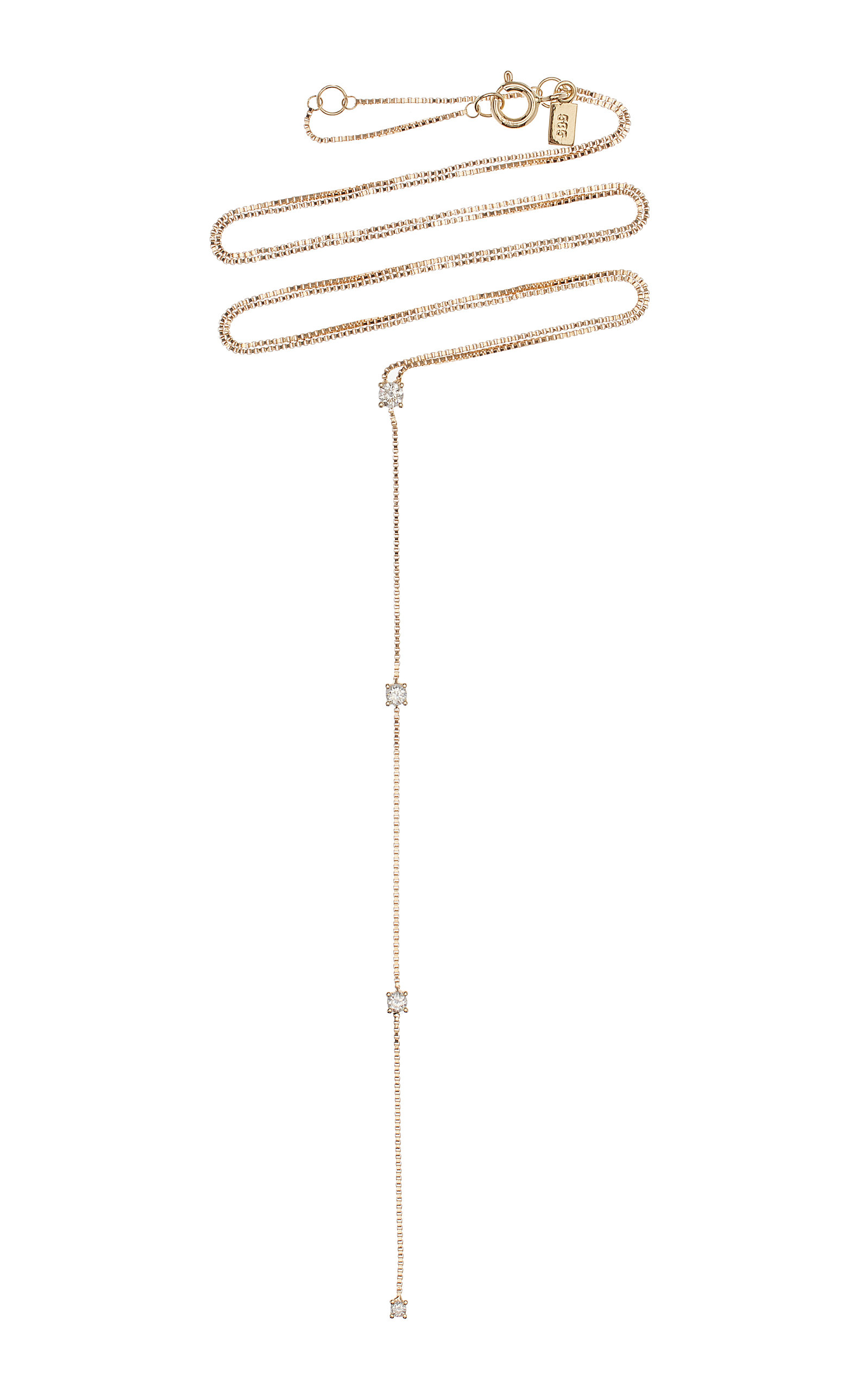 Ef Collection Women's Callae 14k Yellow Gold Diamond Lariat Necklace ...