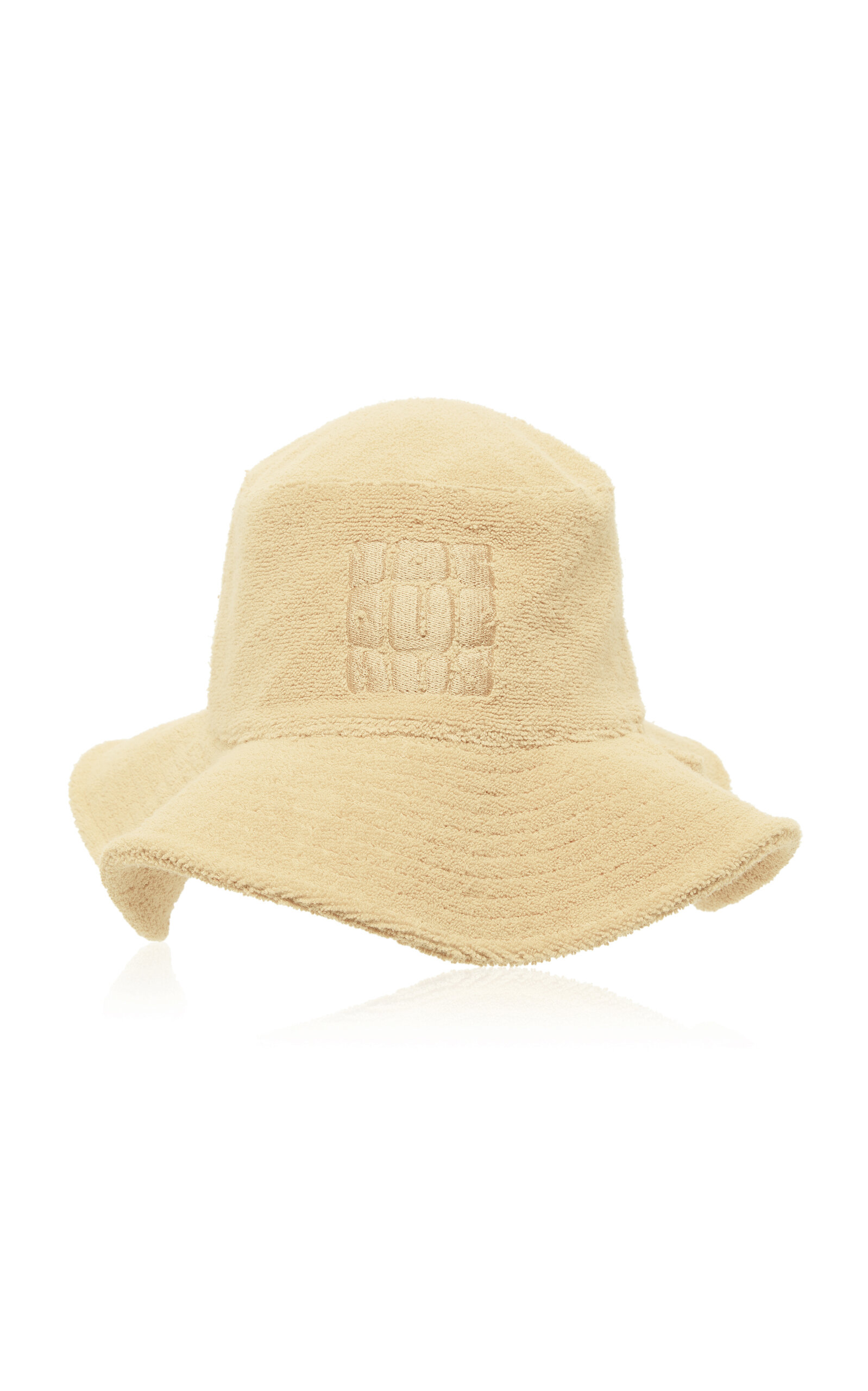 Jacquemus Le Bob Banho Cotton Terry Bucket Hat In Off-white | ModeSens