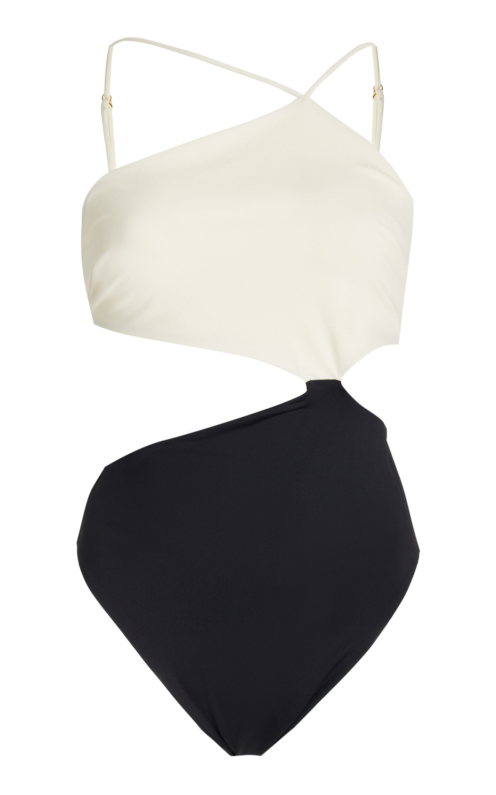 Moré Noir Women's Barbara One-piece Swimsuit In Black,white | ModeSens