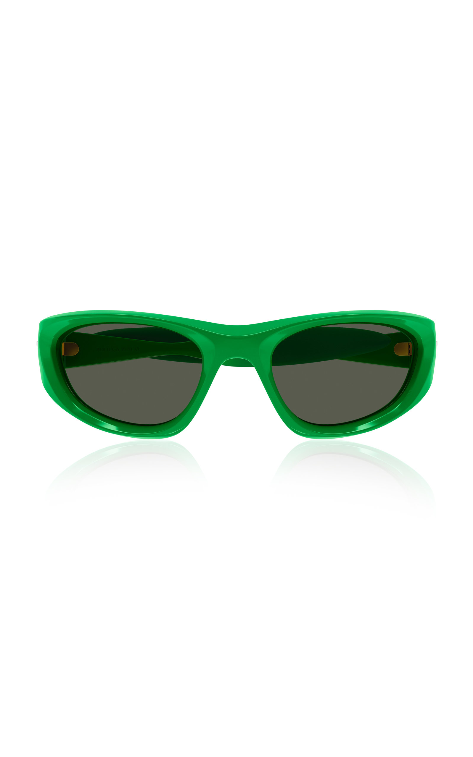 Bottega Veneta Square-frame Acetate Sunglasses In Green | ModeSens