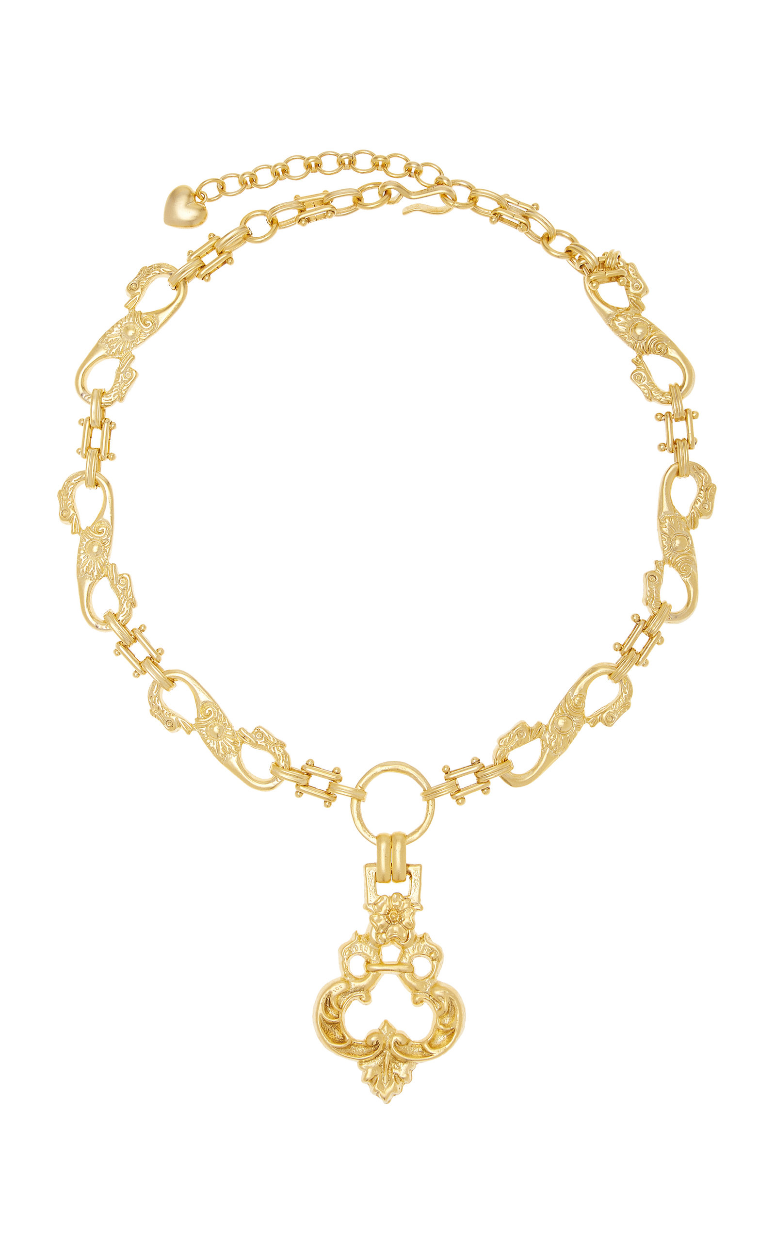 Brinker & Eliza Women's The Perry 24k Antique Gold-plated Necklace ...