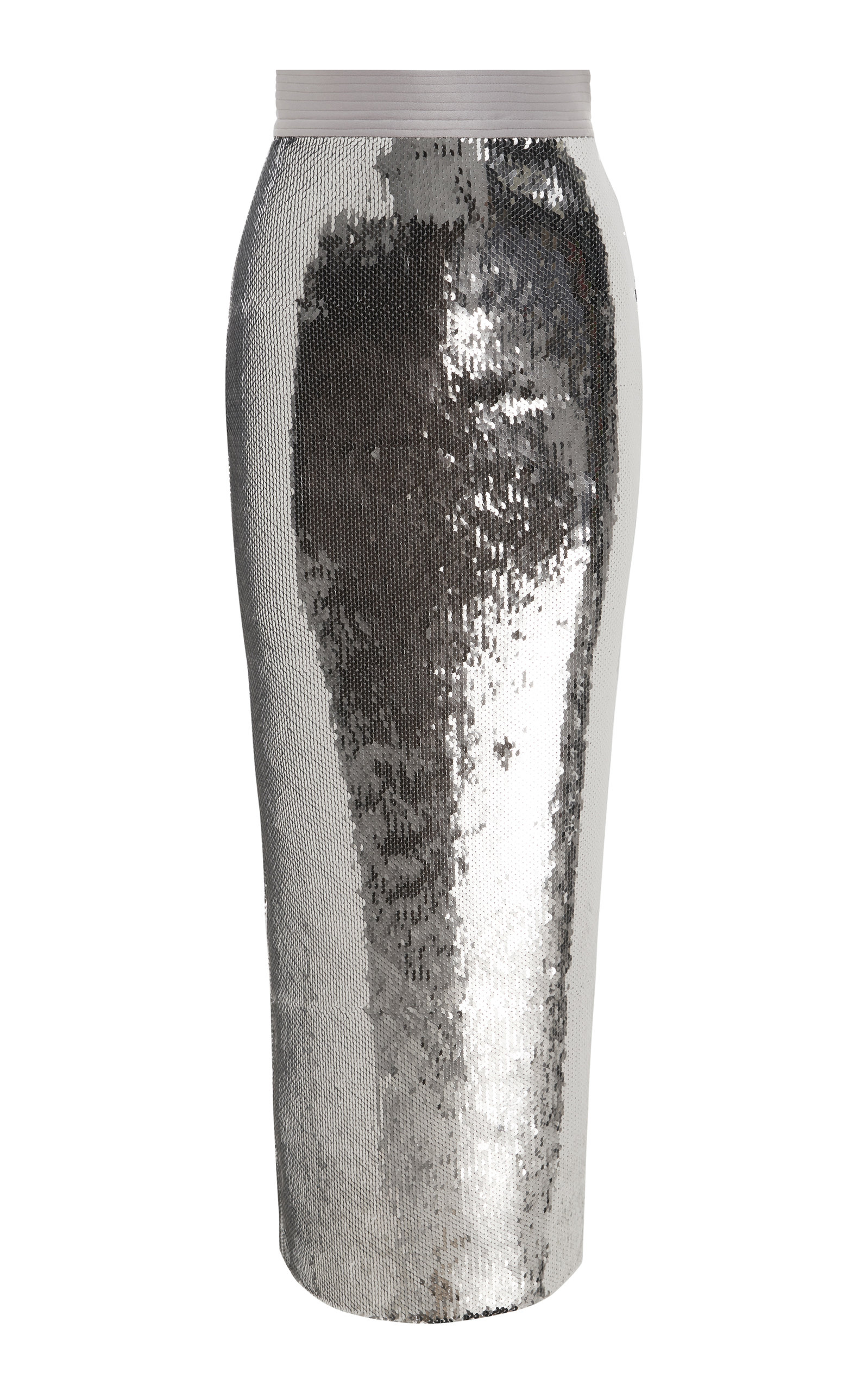 Alex Perry Denton Sequin-embellished Maxi Skirt In Silver | ModeSens