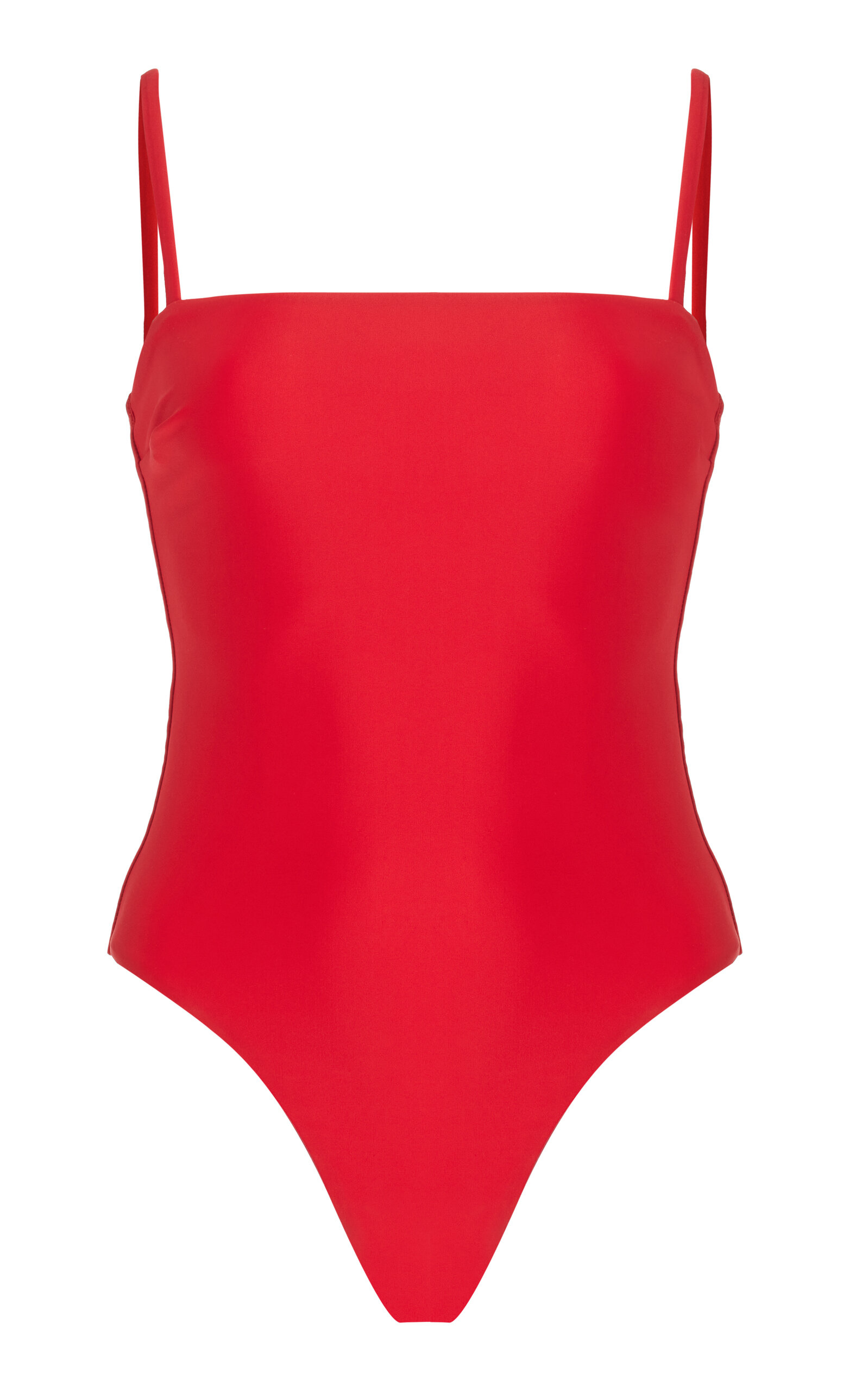 Matteau Square Malliot One-piece Swimsuit In Red | ModeSens