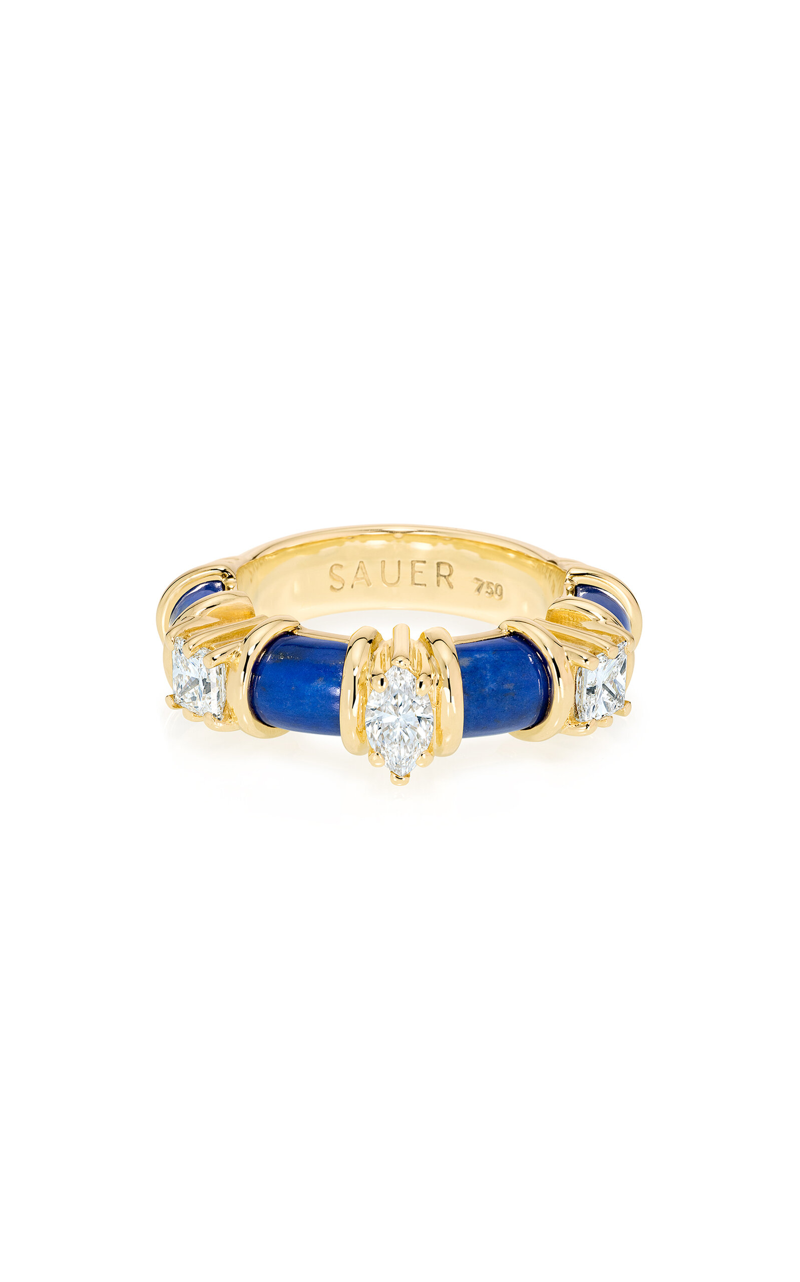 Sauer 18k Yellow Gold And Lapis Lazuli Olivia Ring | ModeSens