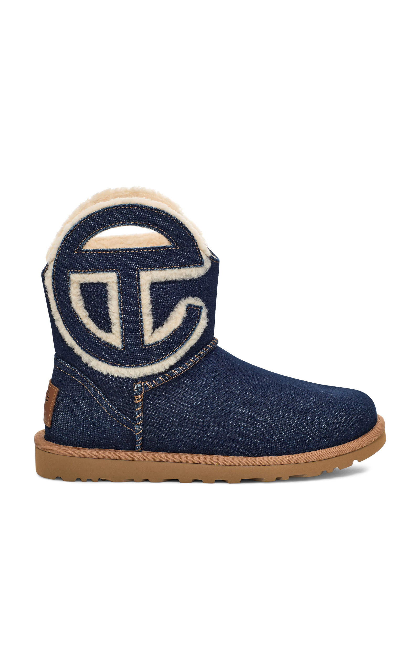 Ugg X Telfar Denim Logo Ankle Boots In Blue | ModeSens