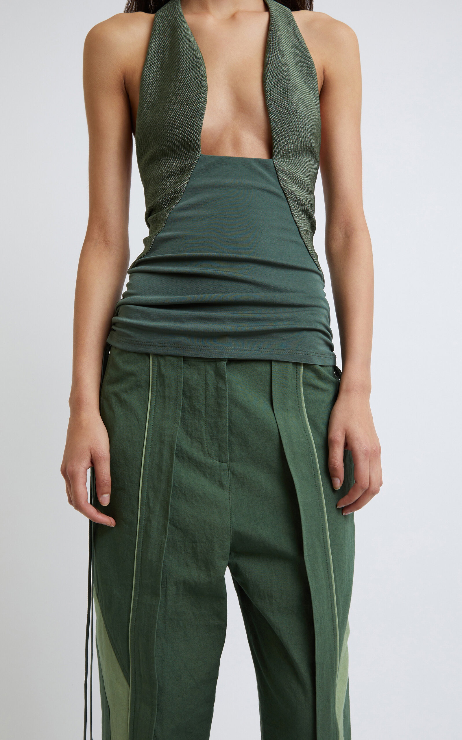 Christopher Esber Women's Cape Palma Slope Halter Top In Green | ModeSens
