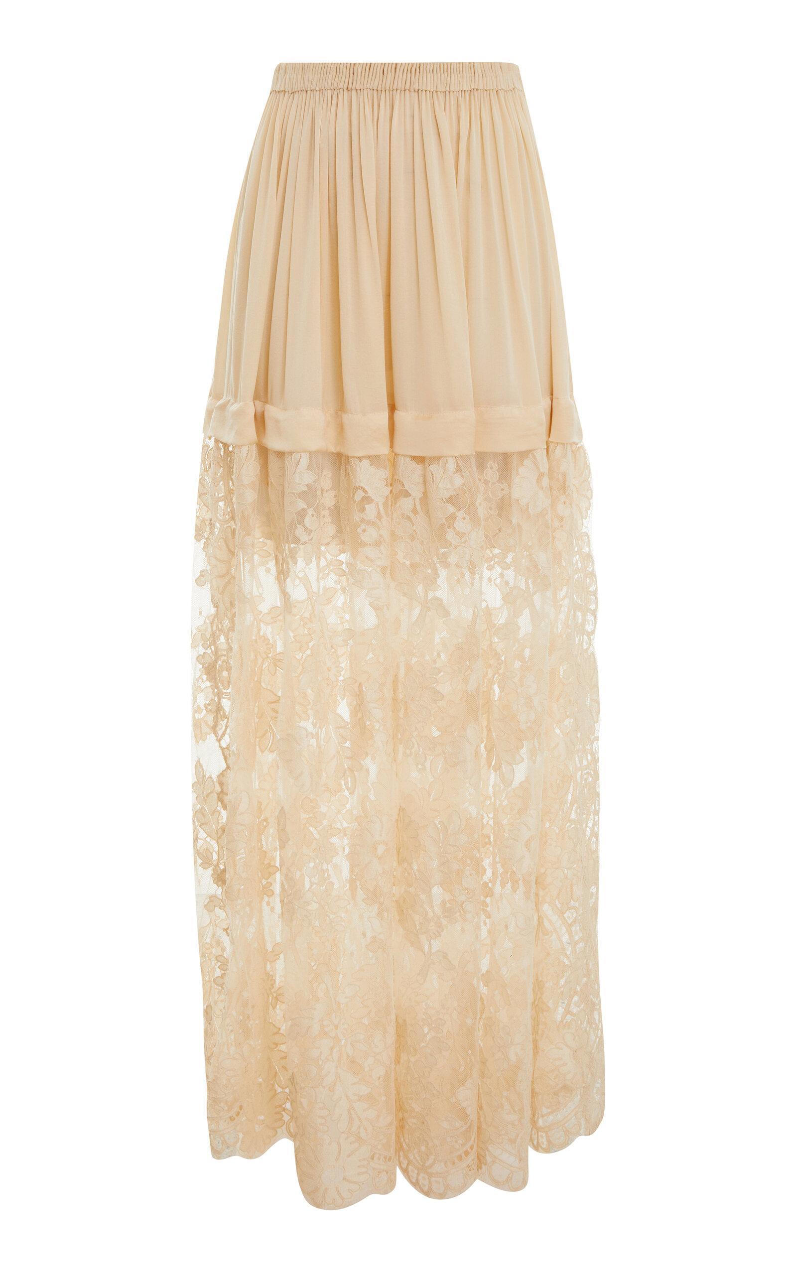 Zimmermann Women's Luminosity Lace Maxi Skirt In Neutral | ModeSens