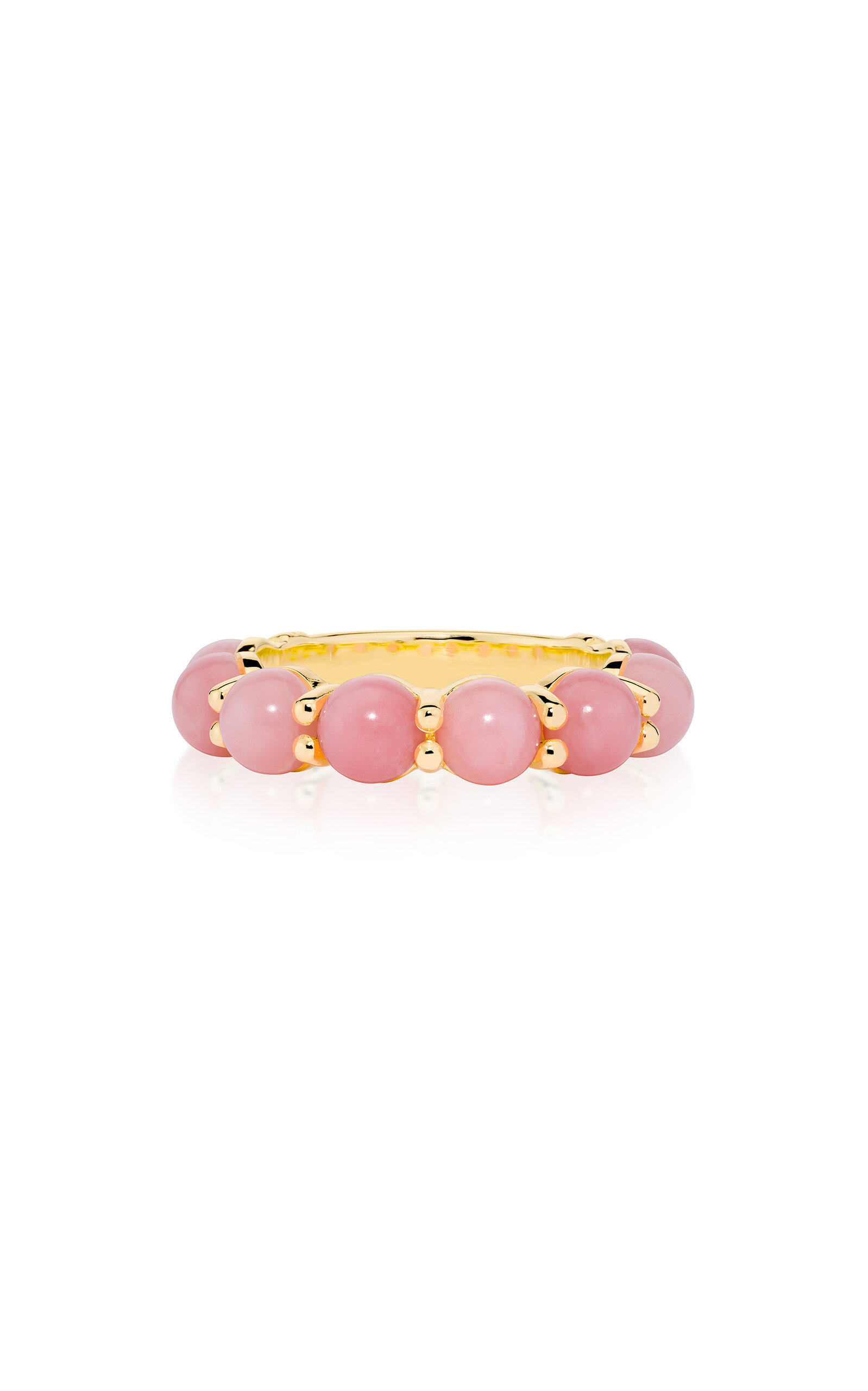 Sauer Floresta 18k Yellow Gold Opal Ring In Pink | ModeSens