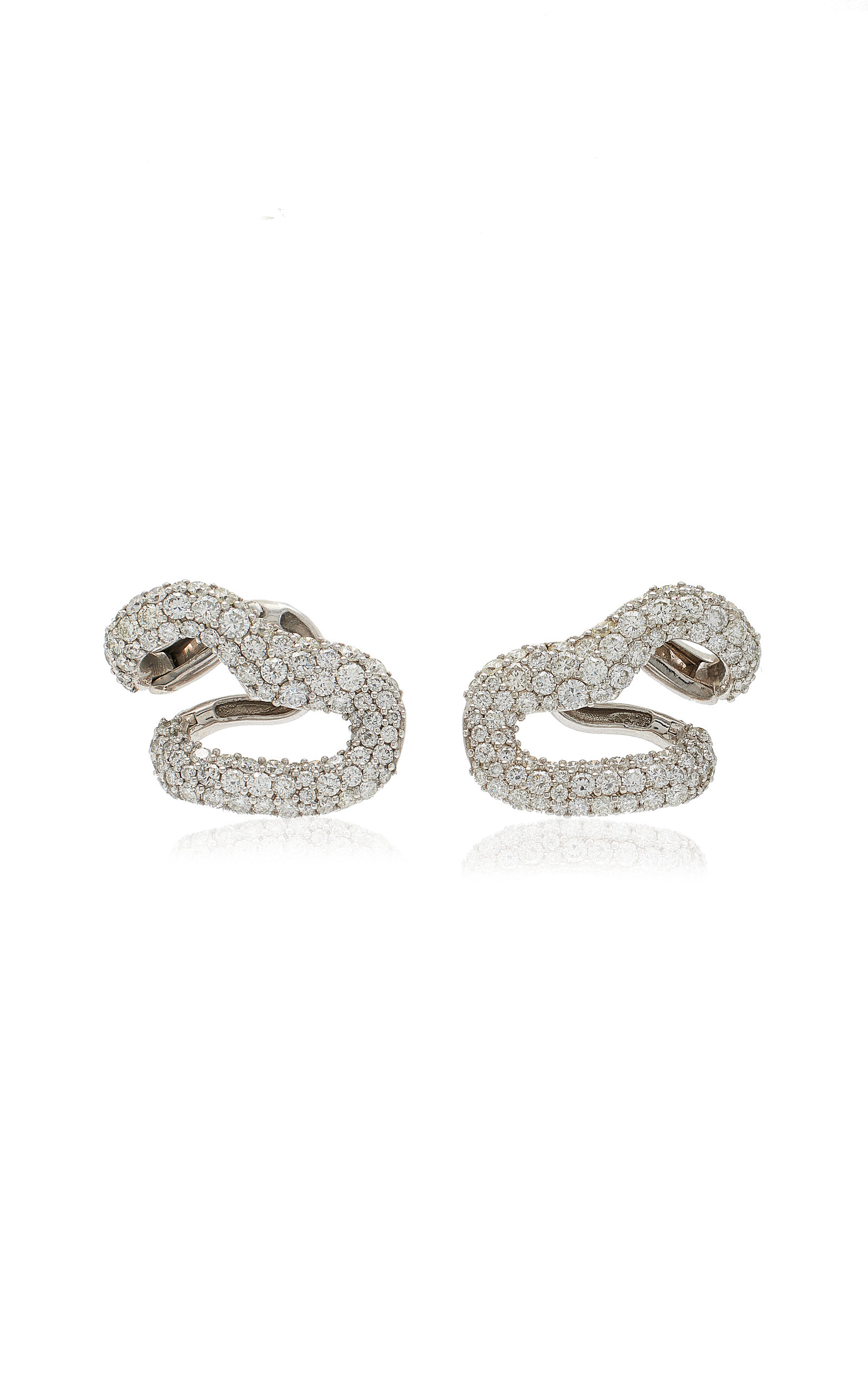 Arielle Ratner Women's 18k White Gold Ola Pavé Earclimbers With ...