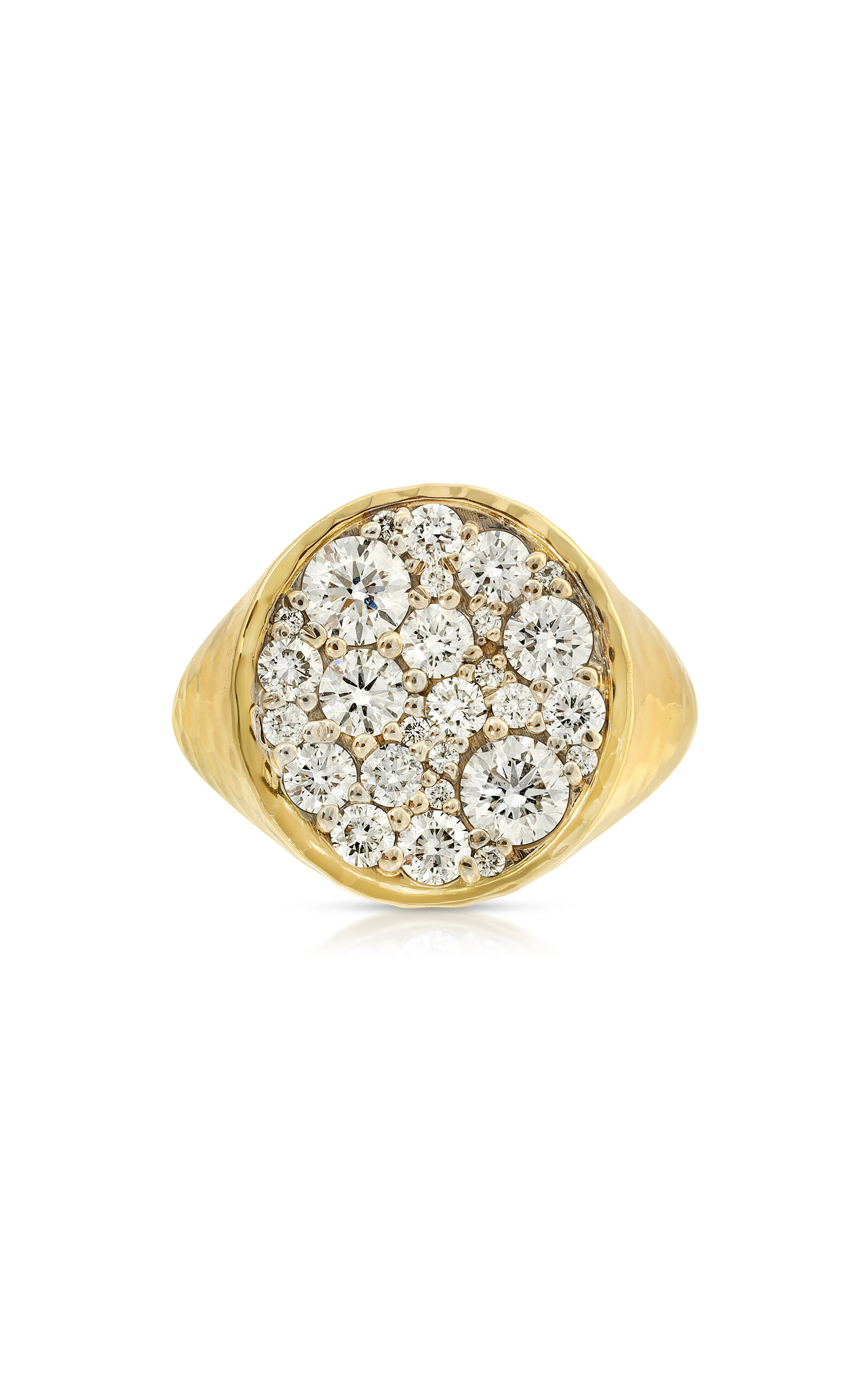 Octavia Elizabeth 18k Yellow Gold Diamond The Octavia Signet Ring ...
