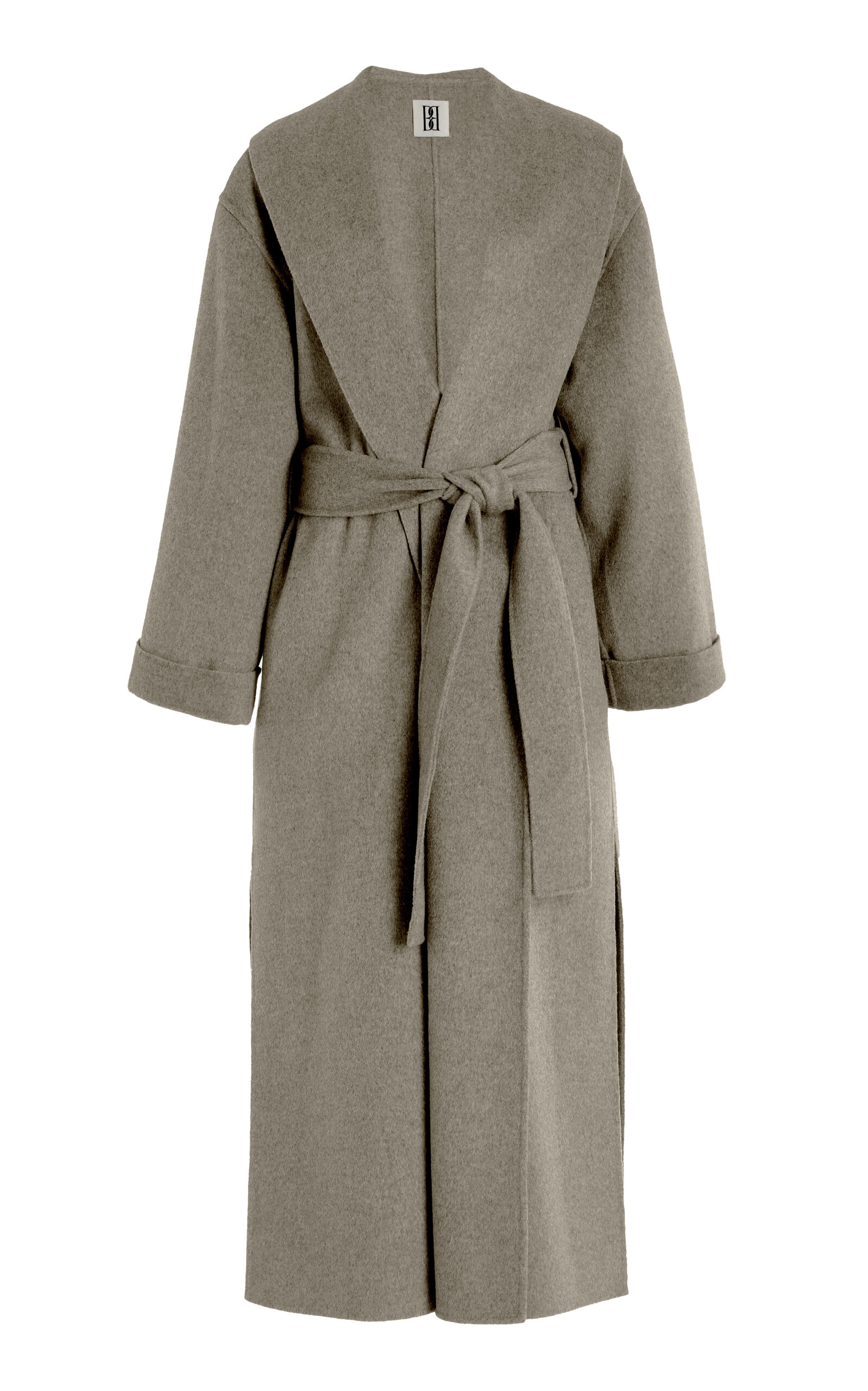 By Malene Birger Trullem Felted Wool Wrap Trench Coat In Neutral | ModeSens
